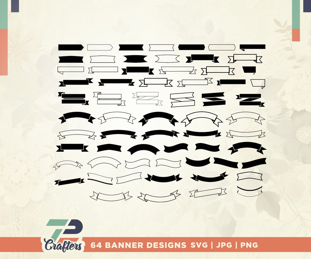 Banner Svg, Banner Svg Bundle, Banner Clipart, Banner Png, Banner Vector, Banner Outline, Ribbon ...