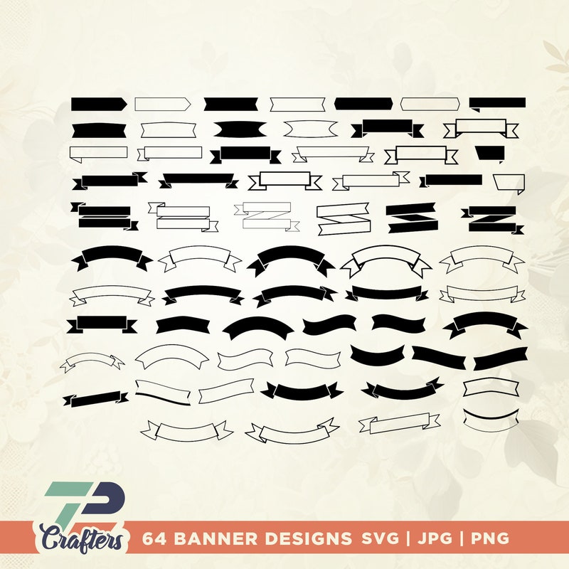 Ribbon Banner Svg - Etsy
