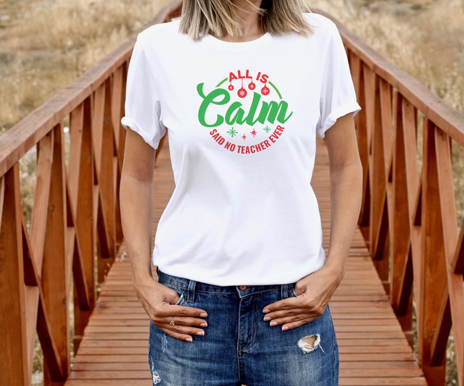 All is Calm Said No Teacher Ever Svg Teacher Ever Svg - Etsy