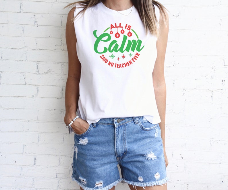 All is Calm Said No Teacher Ever Svg Teacher Ever Svg - Etsy