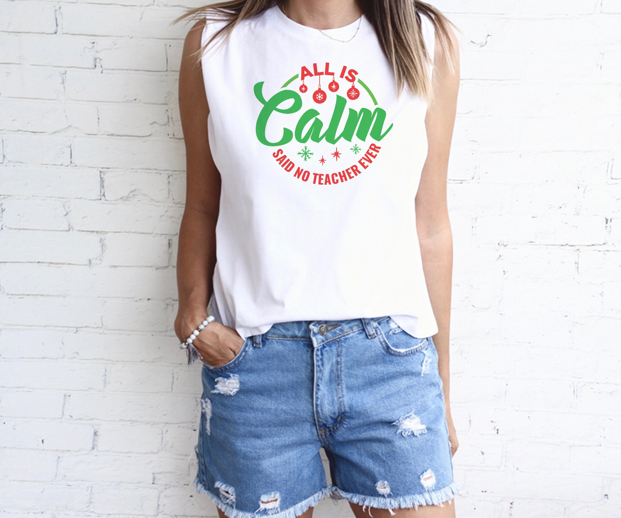 All is Calm Said No Teacher Ever Svg Teacher Ever Svg - Etsy