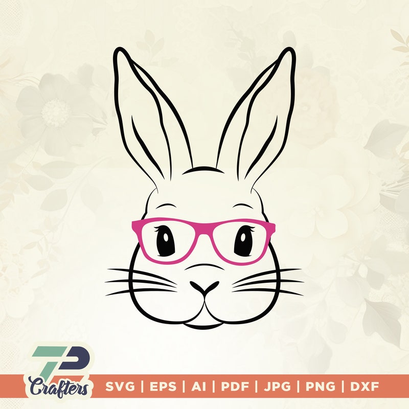 Easter Bunny With Glasses - Etsy
