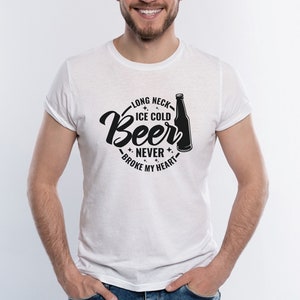 Long Neck Ice Cold Beer Never Broke My Heart Svg, Beer Svg, Drunk Svg ...