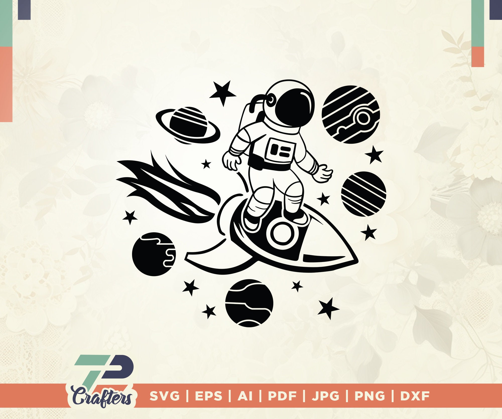 Space SVG, Cute Space Astronaut Svg, Astronaut Png, Cut Files for ...