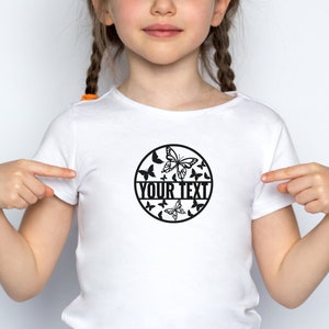 Butterfly Name Sign SVG, Nature Themed Door or Wall Hanger, Laser Cut ...