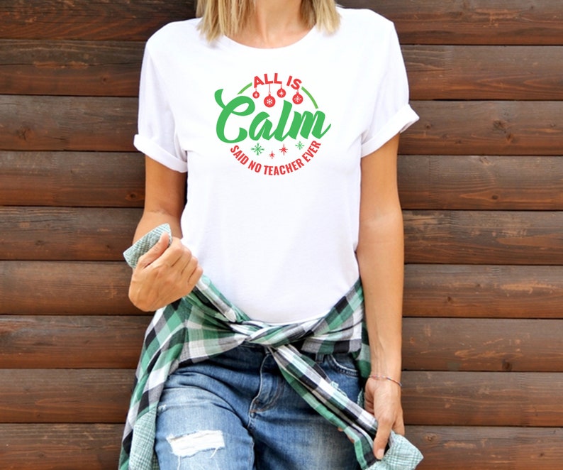 All is Calm Said No Teacher Ever Svg Teacher Ever Svg - Etsy