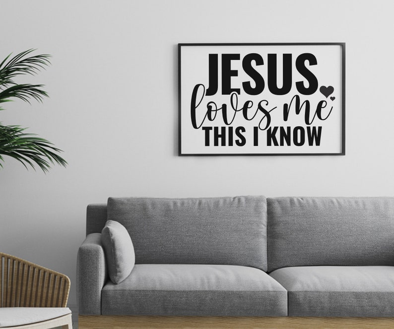 Jesus Loves Me This I Know SVG Jesus Svg Christian Svg - Etsy