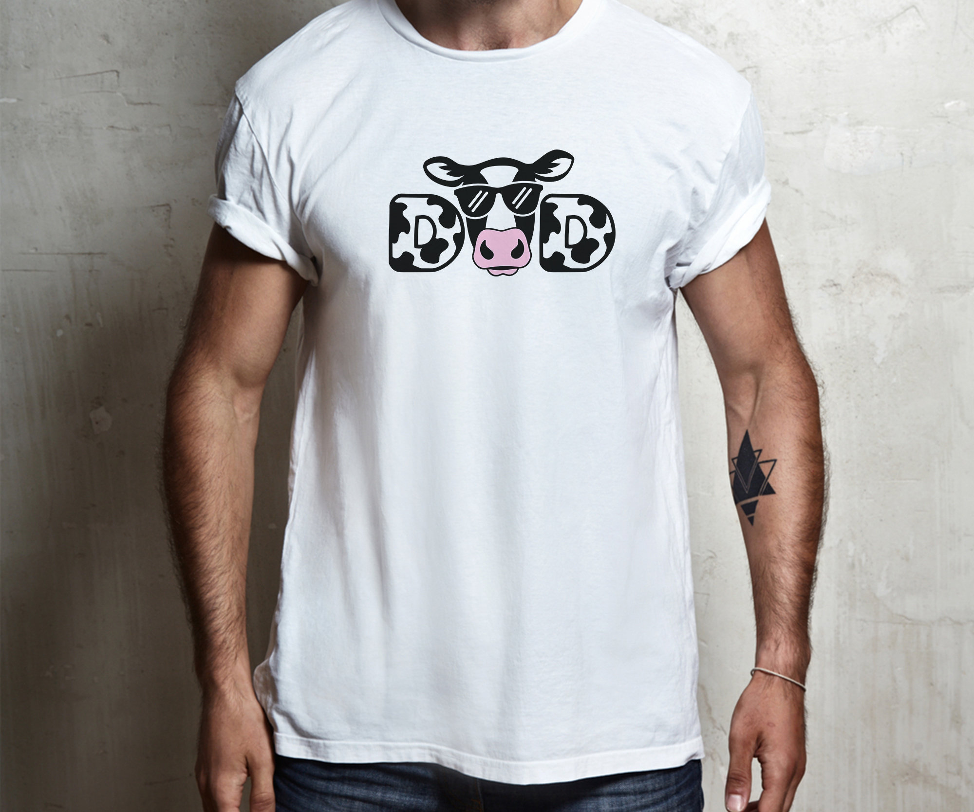 Cow Dad Svg Cow Daddy Svg Cow Papa Svg Cow Dad Face With - Etsy