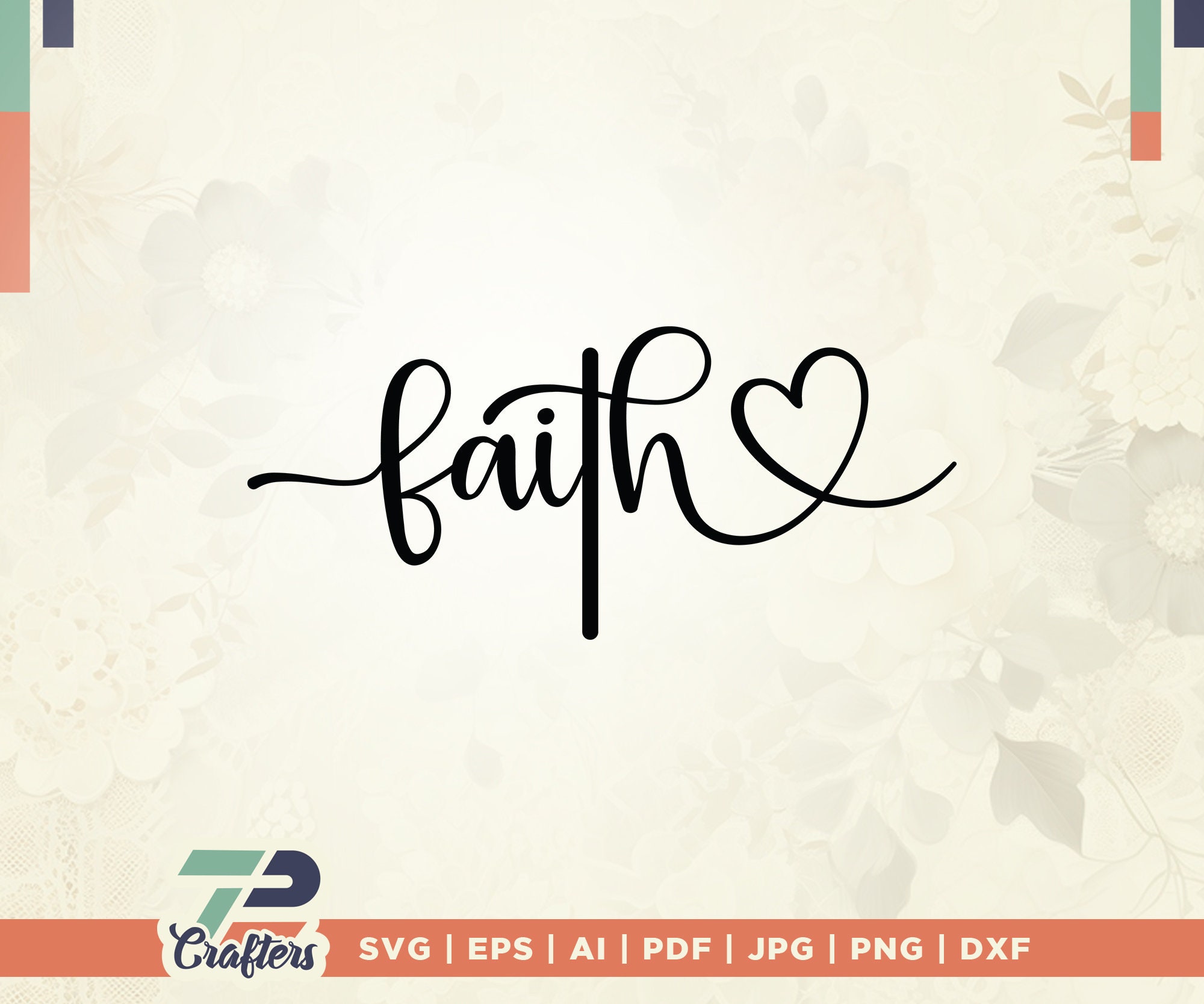 Faith Svg Instant Digital Download Svg Png Dxf and Eps - Etsy