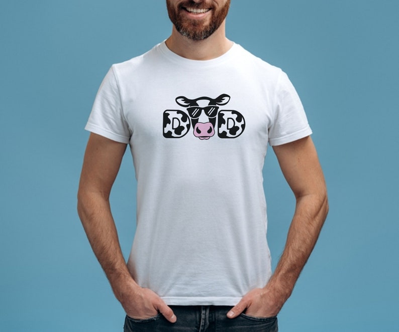 Cow Dad Svg Cow Daddy Svg Cow Papa Svg Cow Dad Face With - Etsy