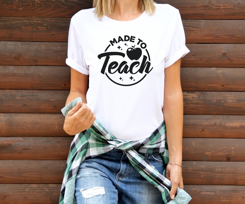 Made to Teach Svg, Apple Svg, Teacher Gift Svg, Stars Svg, Teacher ...