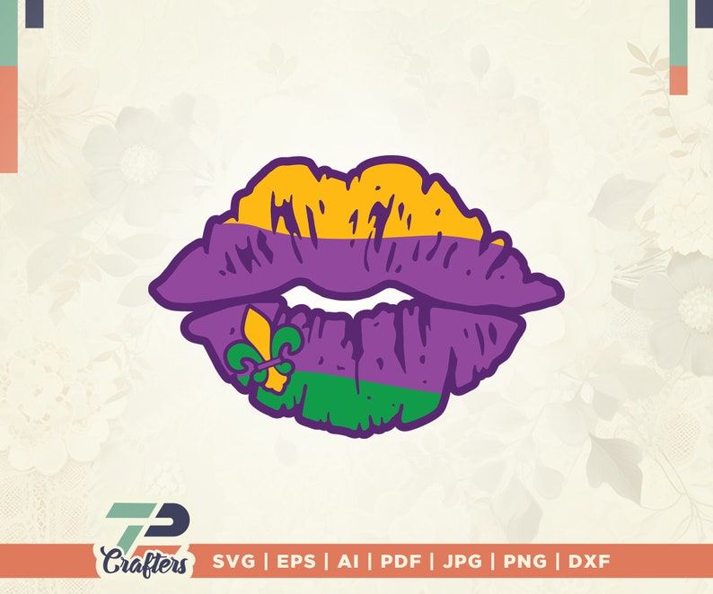 Mardi Gras Svg, Mardi Gras Lips Svg, Fleur De Lis Svg, Fat Tuesday Svg ...
