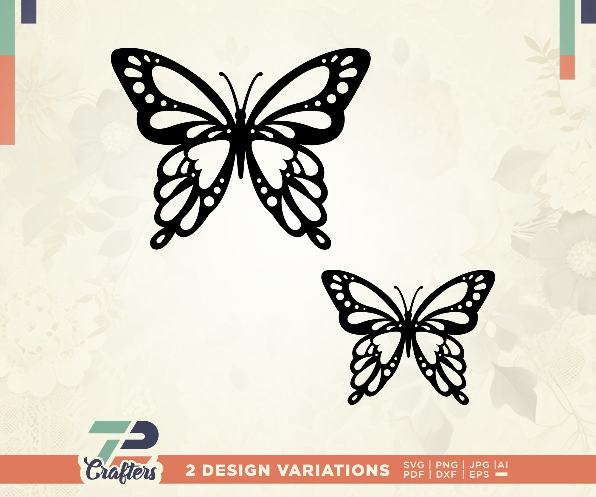 Butterfly SVG, Butterfly Monogram, Butterfly Split Monogram PNG ...