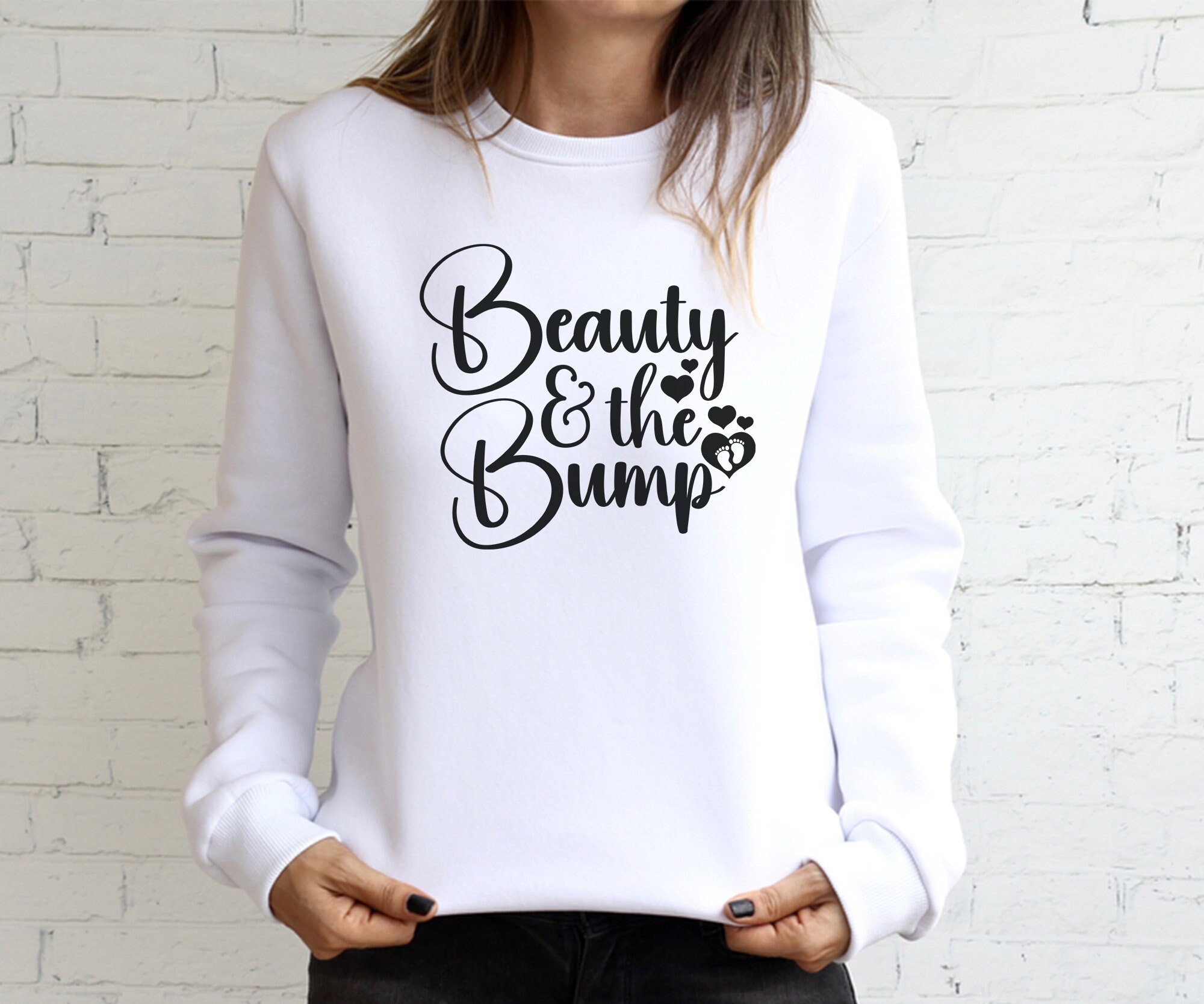Beauty and the Bump Svg Funny Pregnancy Announcement Svg - Etsy