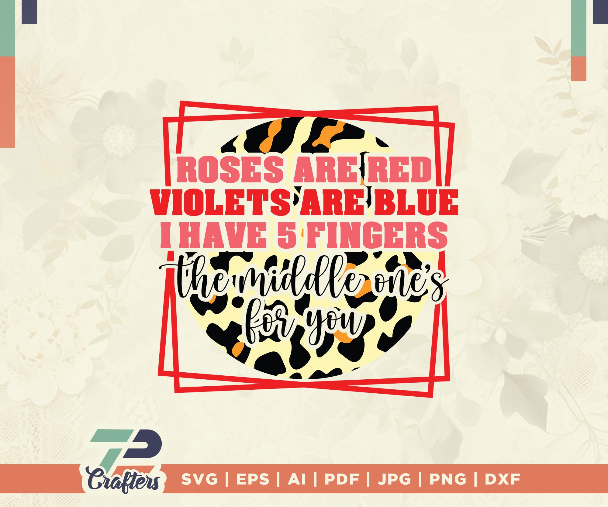 Roses Are Red Middle Finger for You Png, Print File for Sublimation ...