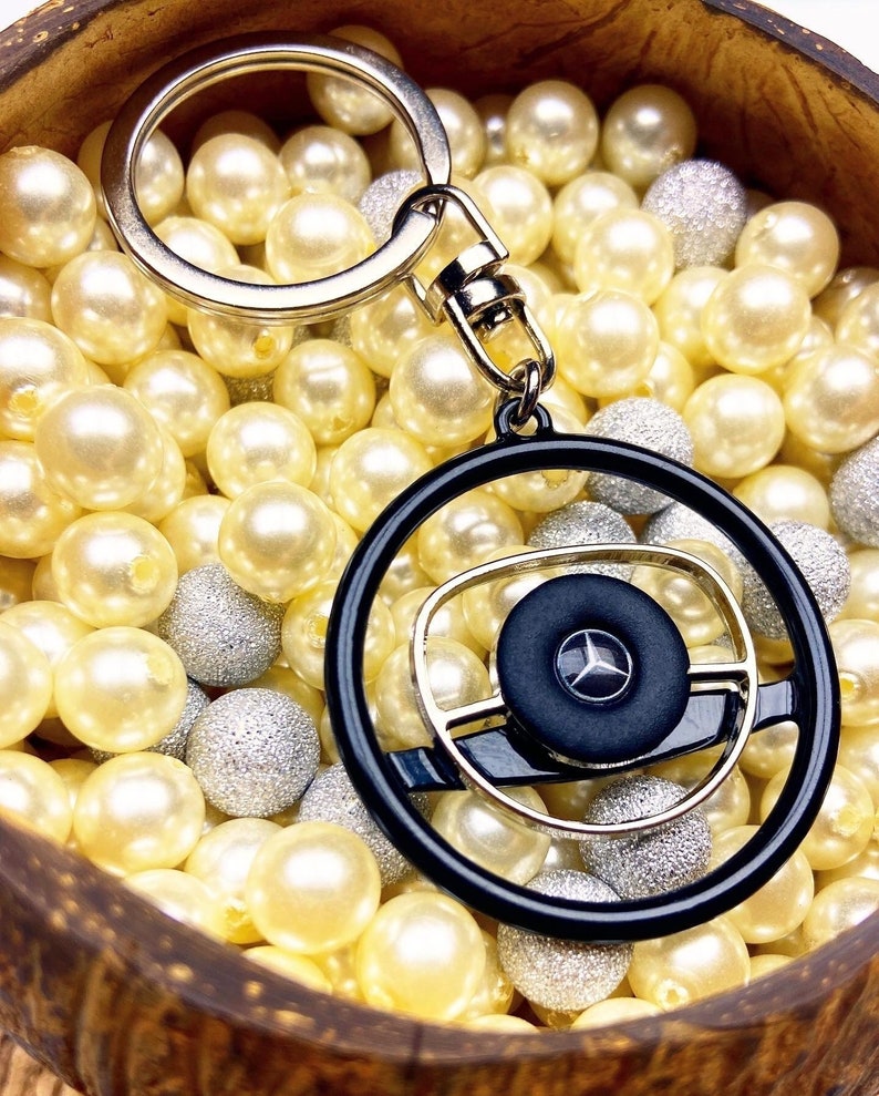 W115 Mercedes-benz Black Steering Wheel Key Chain - Etsy