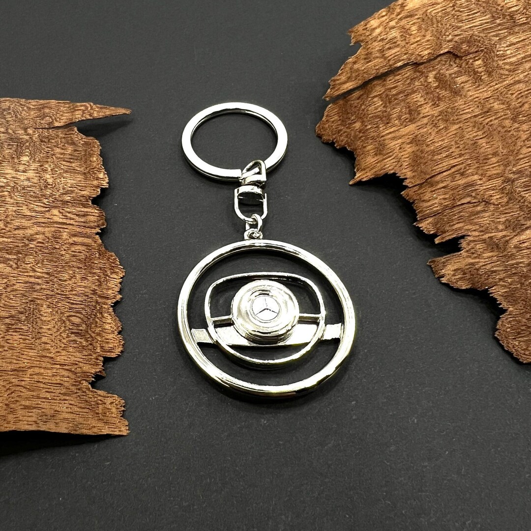 W115 Mercedes-benz Chrome Plated Steering Wheel Key Chain - Etsy