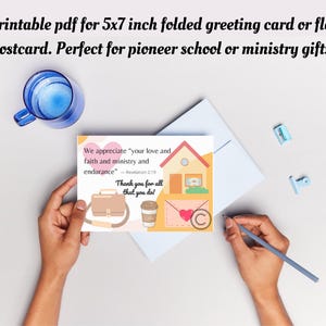 JW Printable Pioneer Special Full Time Service Greeting Card| Postcard ...