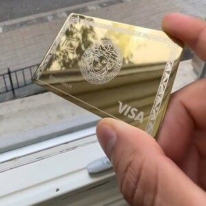 Custom Metal Credit Card Conversion: Laser Engraved, EMV Chip - Etsy