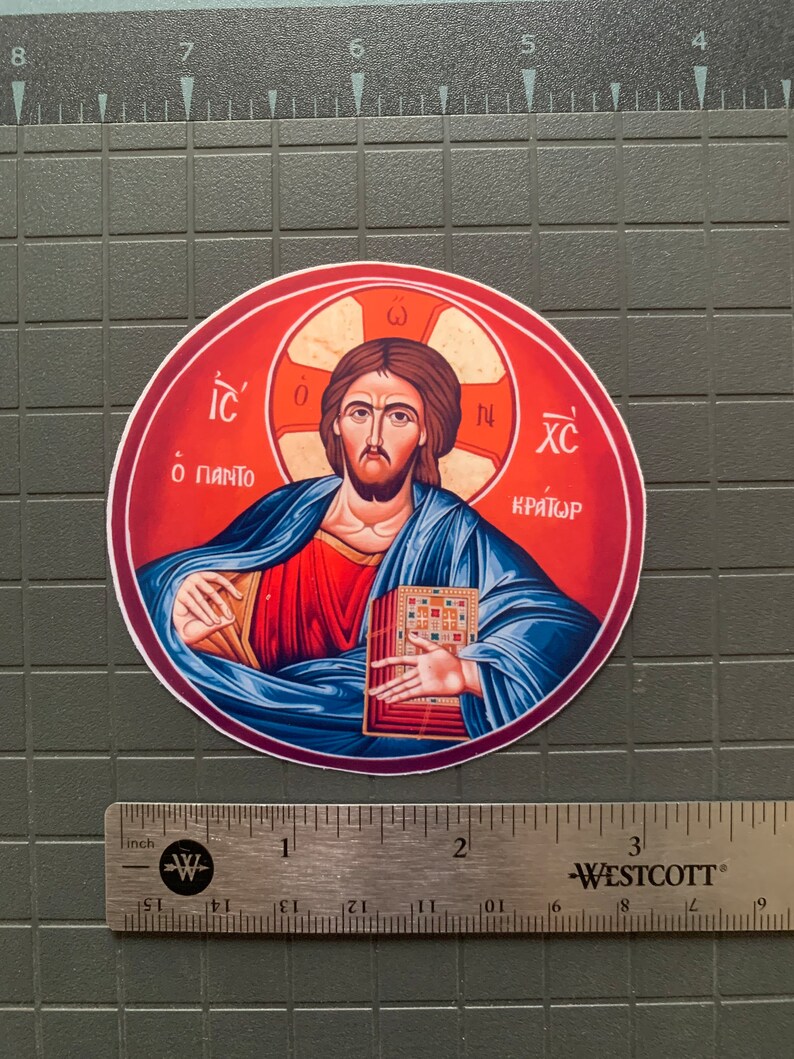 Jesus Christ Sticker Orthodox Christian Sticker for - Etsy