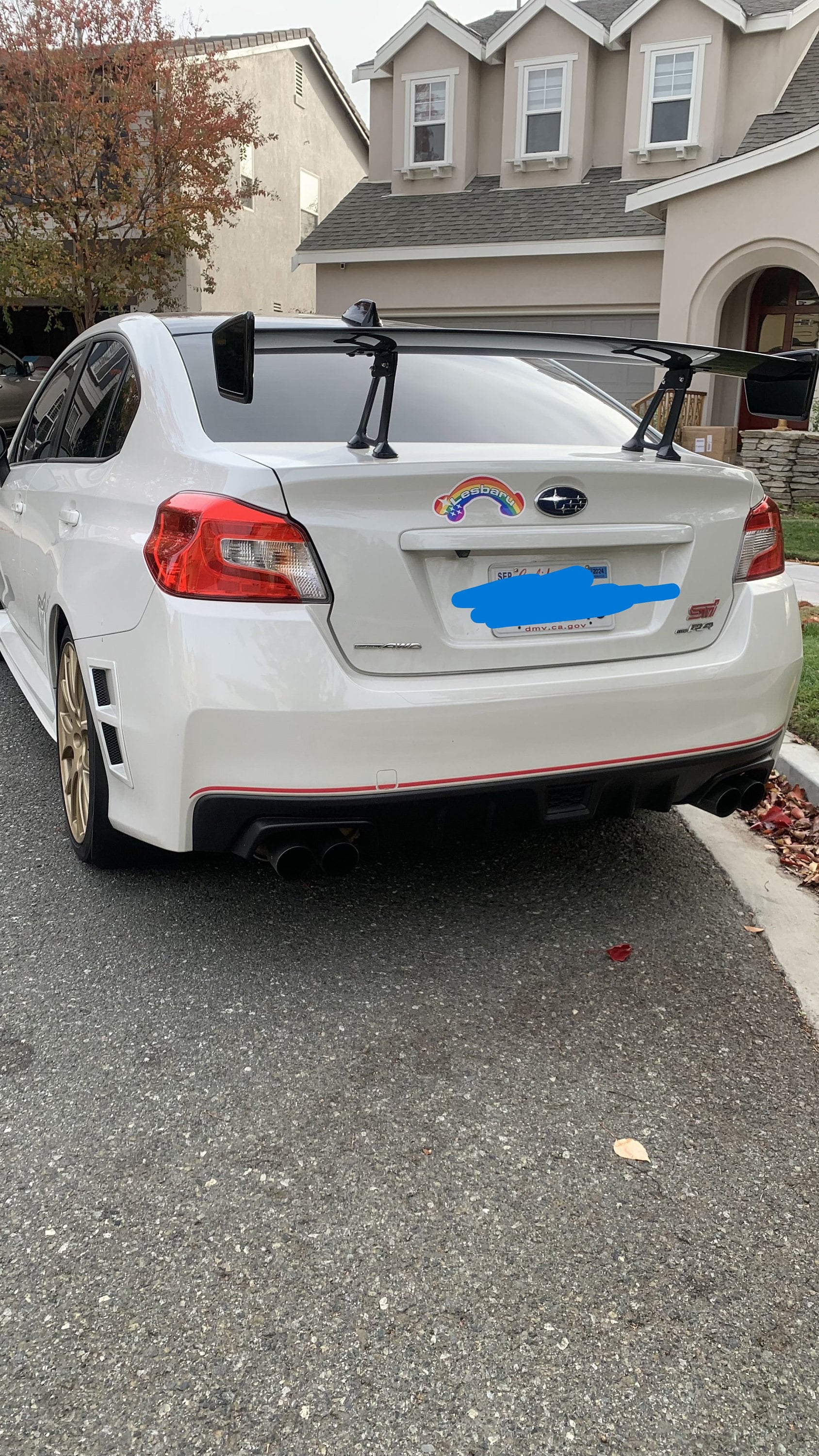 Prank Car Sticker Funny Subaru JDM Lesbaru Decal Rainbow Sticker Made ...