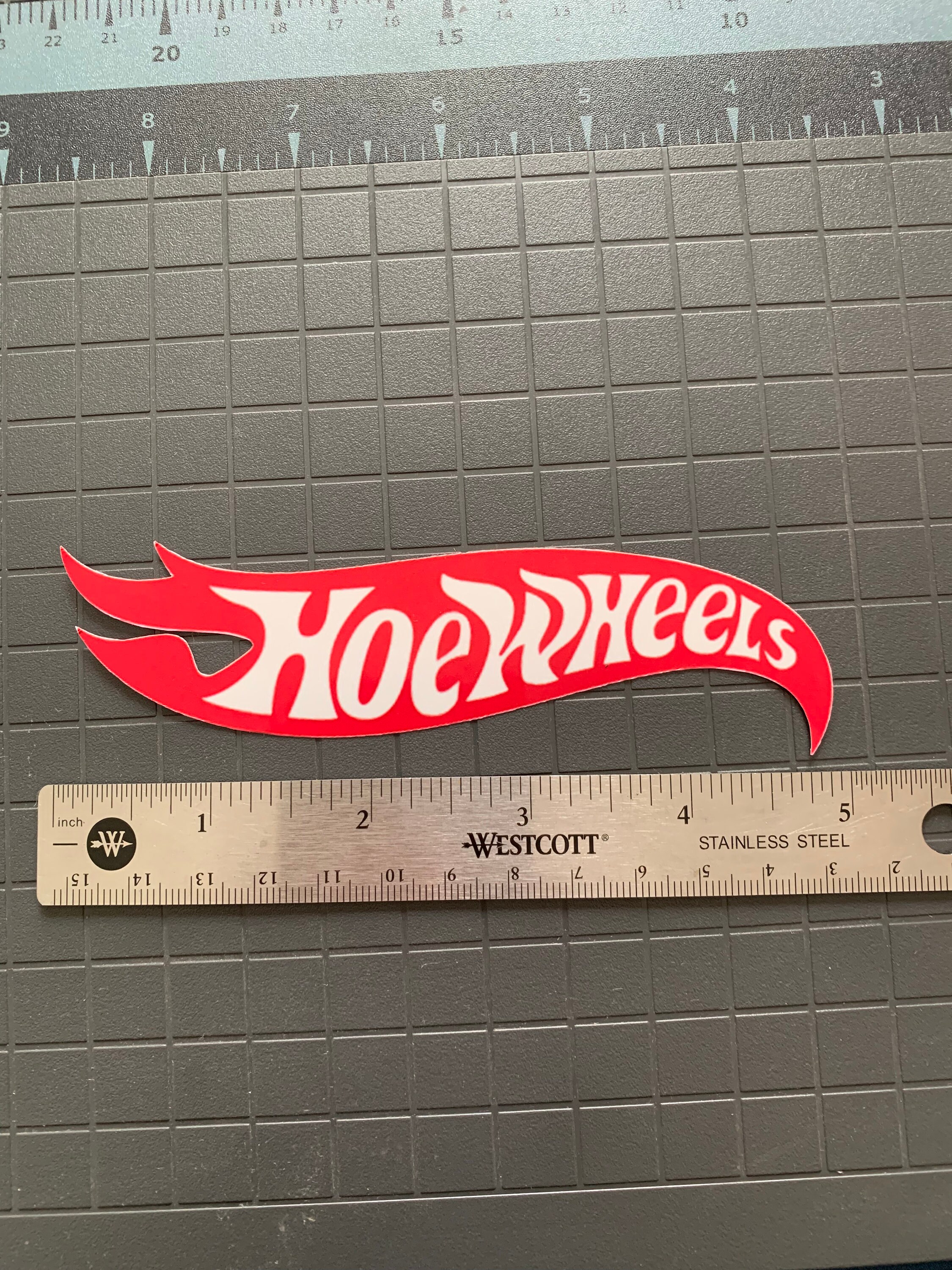Hoe Wheels Funny Hot Wheels Sticker Prank Sticker for Cars - Etsy