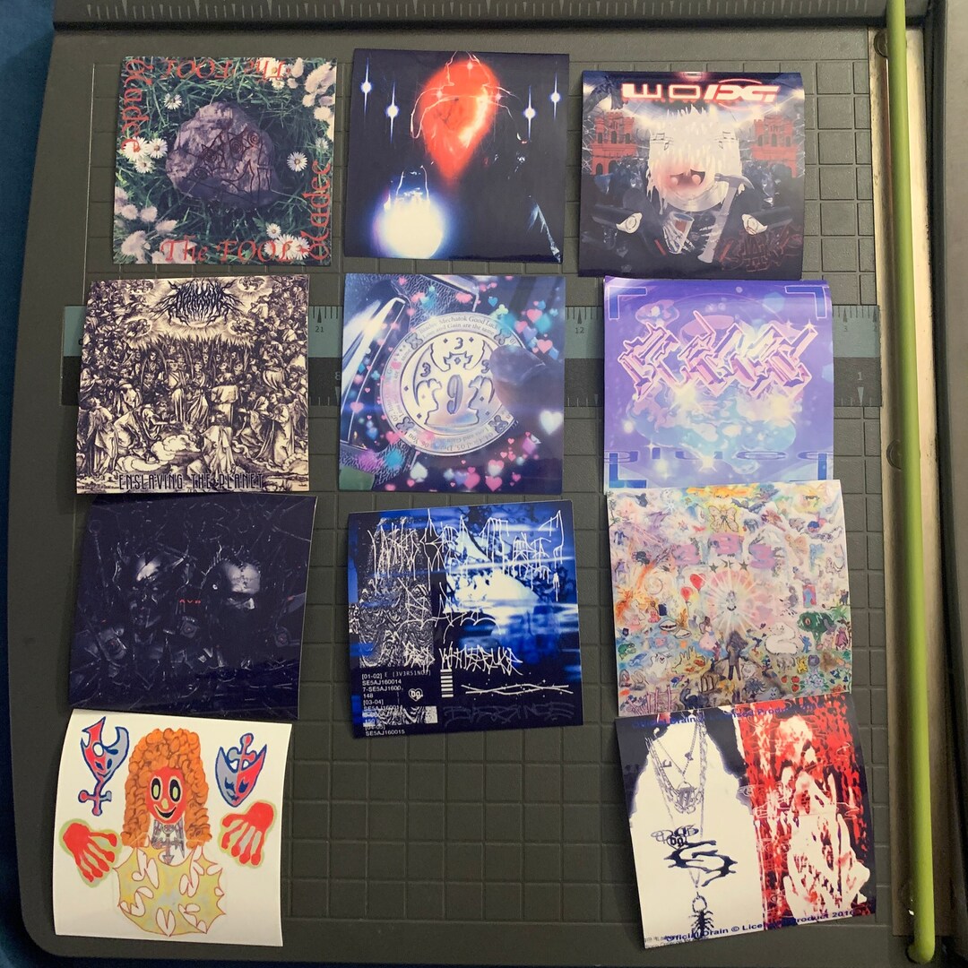 Bladee Album Sticker Pack 11 Albums for Bladee Super-fans UV and Water ...