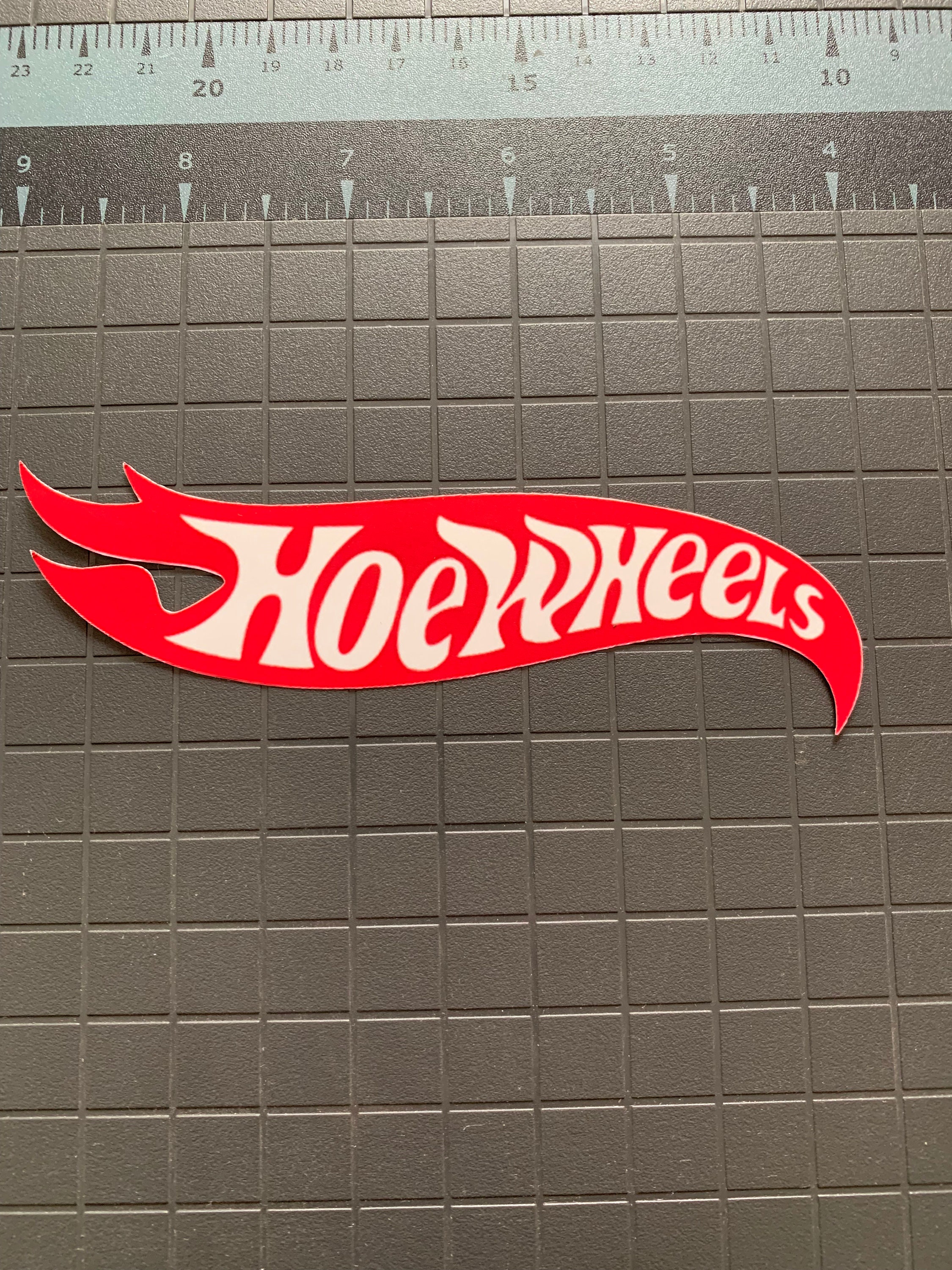 Hoe Wheels Funny Hot Wheels Sticker Prank Sticker for Cars - Etsy