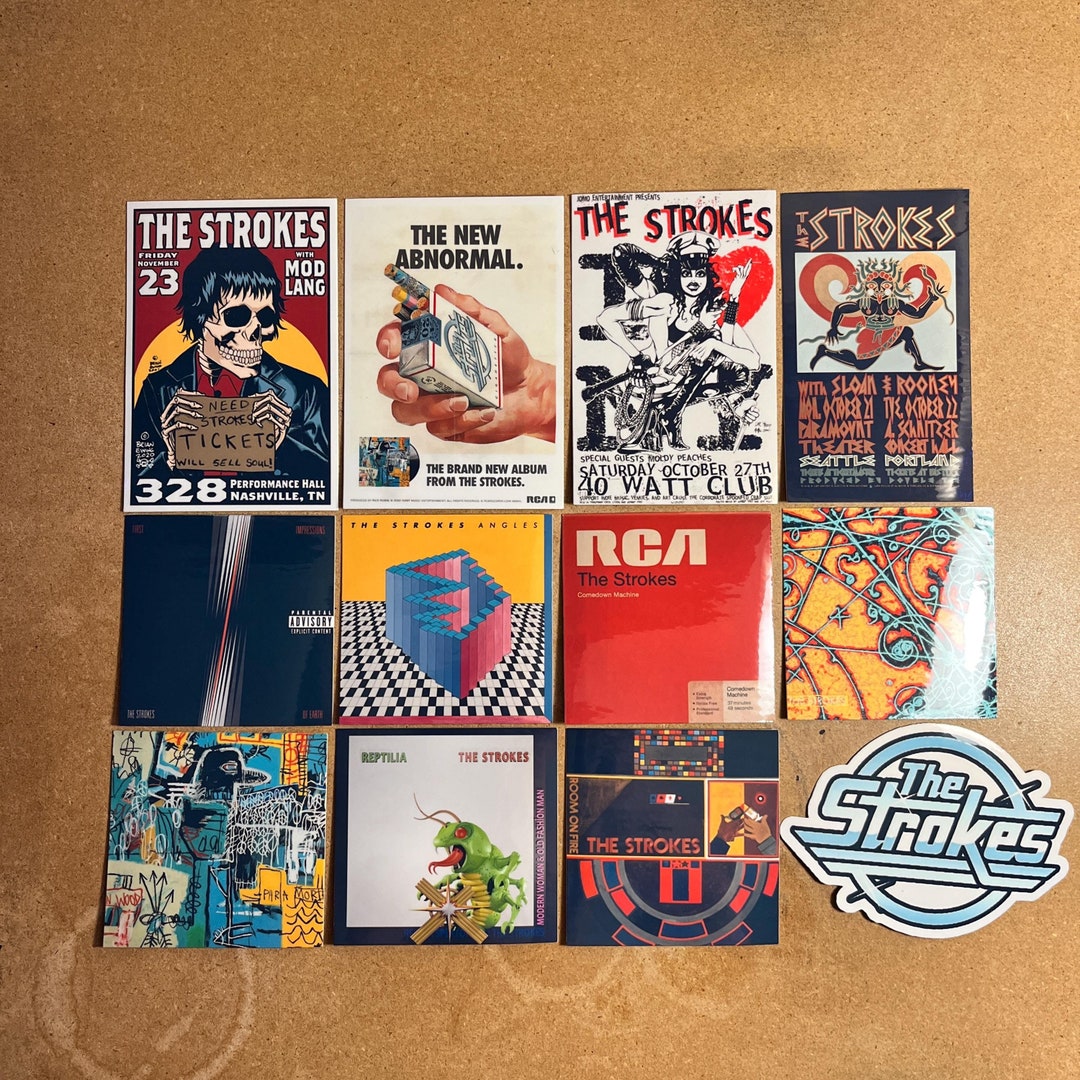 12pc the Strokes Sticker Pack Ultra Premium Stickers Water Resistant - Etsy