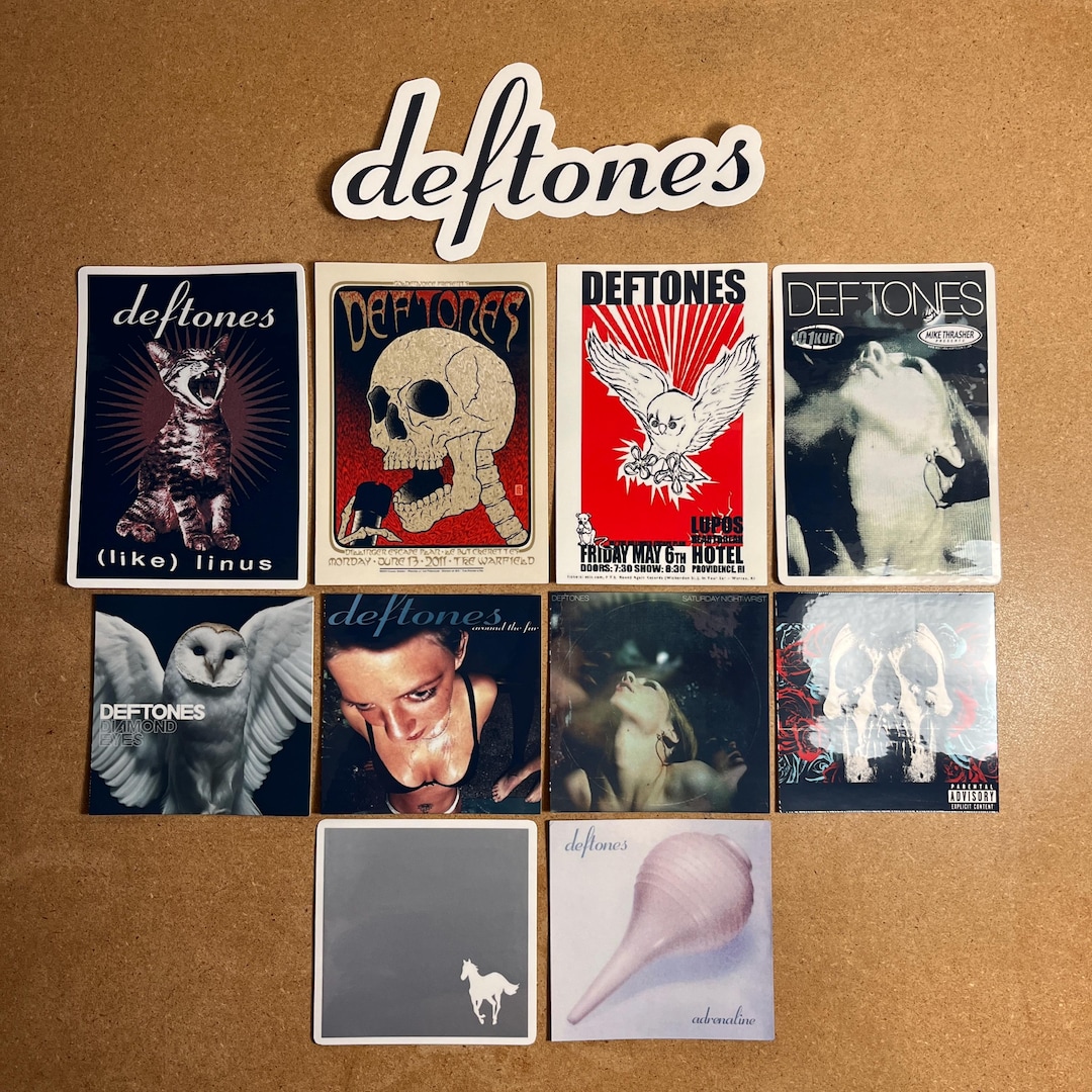 11pc Deftones V2 Sticker Pack Ultra Premium Quality Water Resistant ...