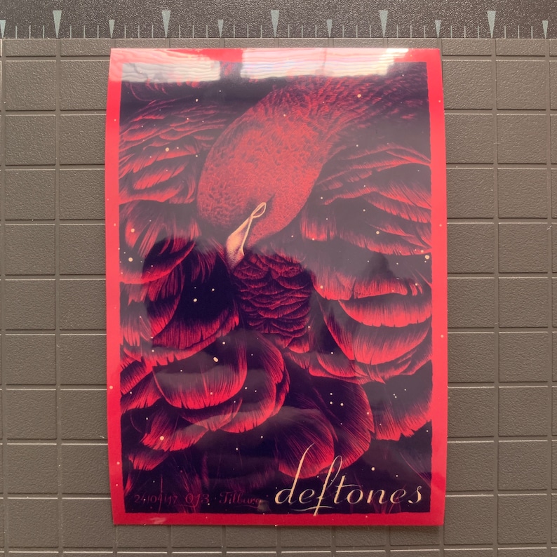 Deftones Red Sticker Ultra Premium Deftones Poster Art Decal UV and ...