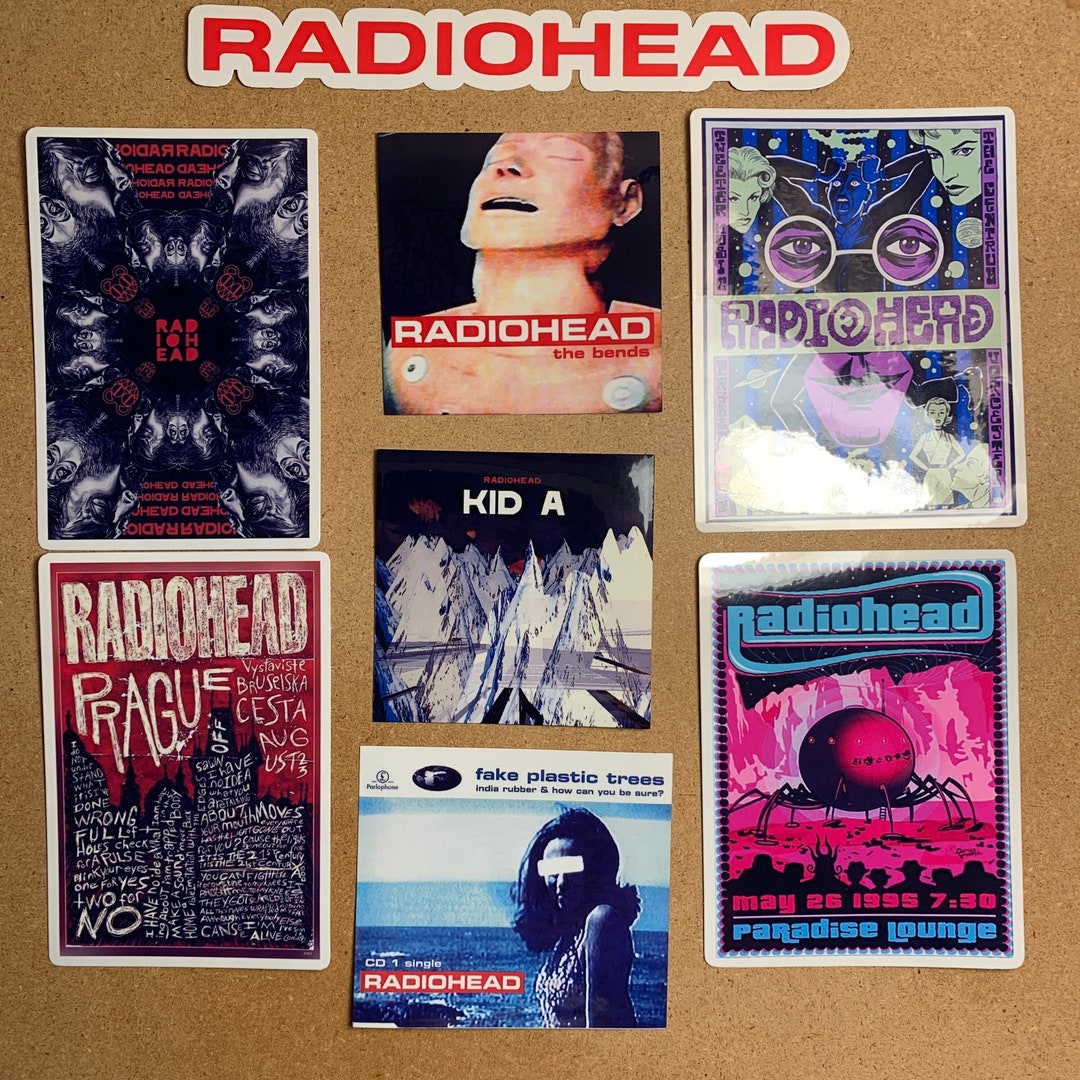 8pc Radiohead Sticker Pack Ultra Premium Radiohead Stickers UV and ...