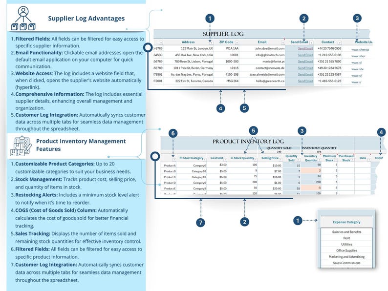 Small Business Log Excel: A4 Invoice Template, Quote Estimate ...
