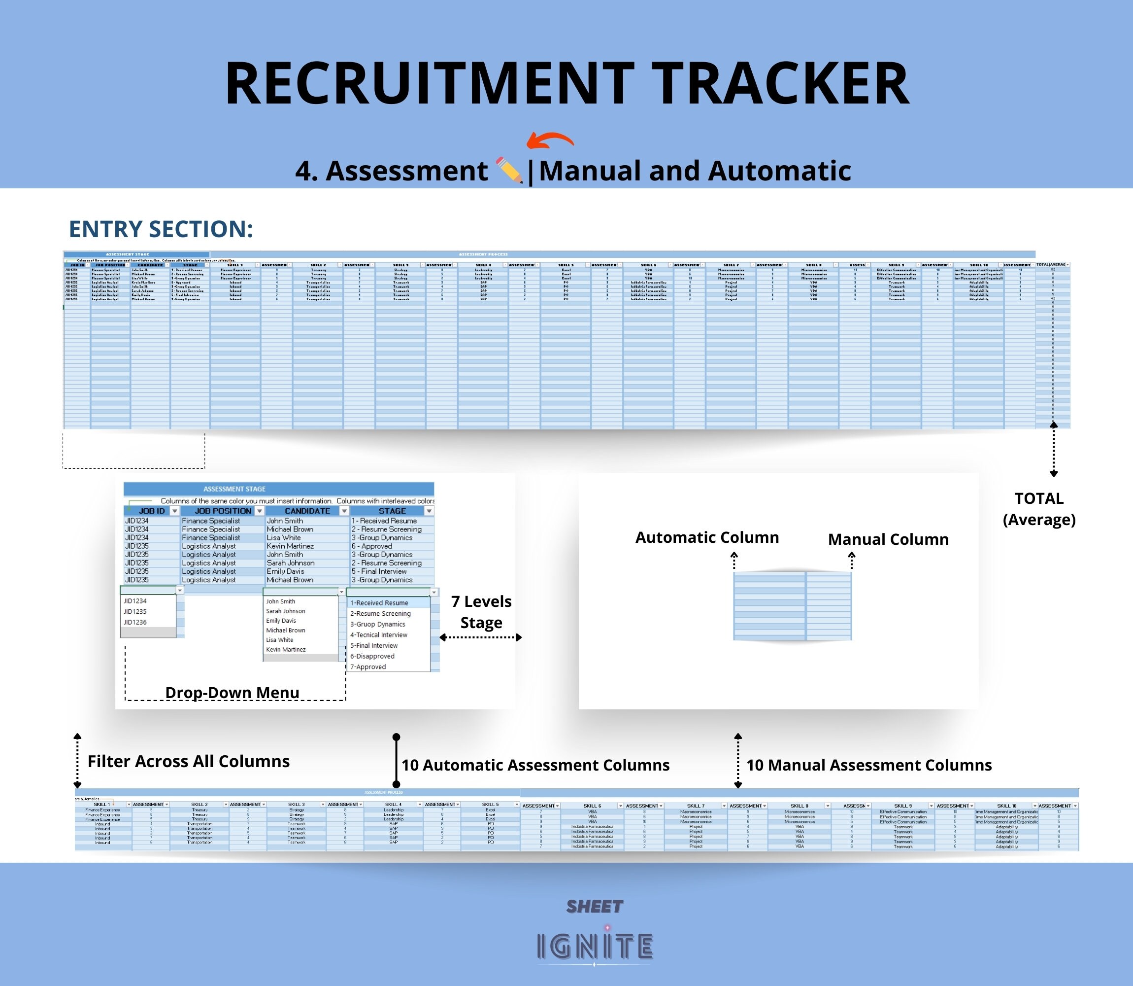 Hiring Tracker: Comprehensive HR Dashboard for Recruitment Analysis ...