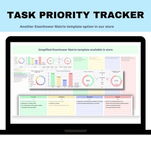 Task Priority Tracker: Eisenhower Matrix Google Sheet Tool - Etsy
