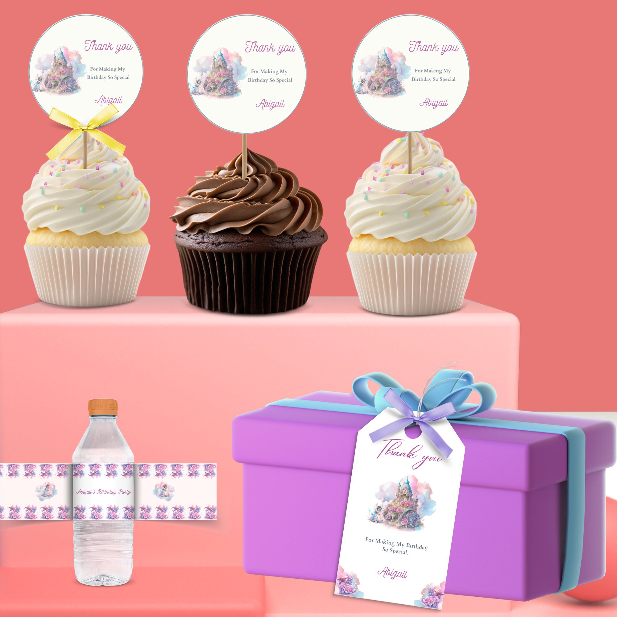 Fairy Birthday Invitation Bundle Flutter and Twirl Invitation - Etsy