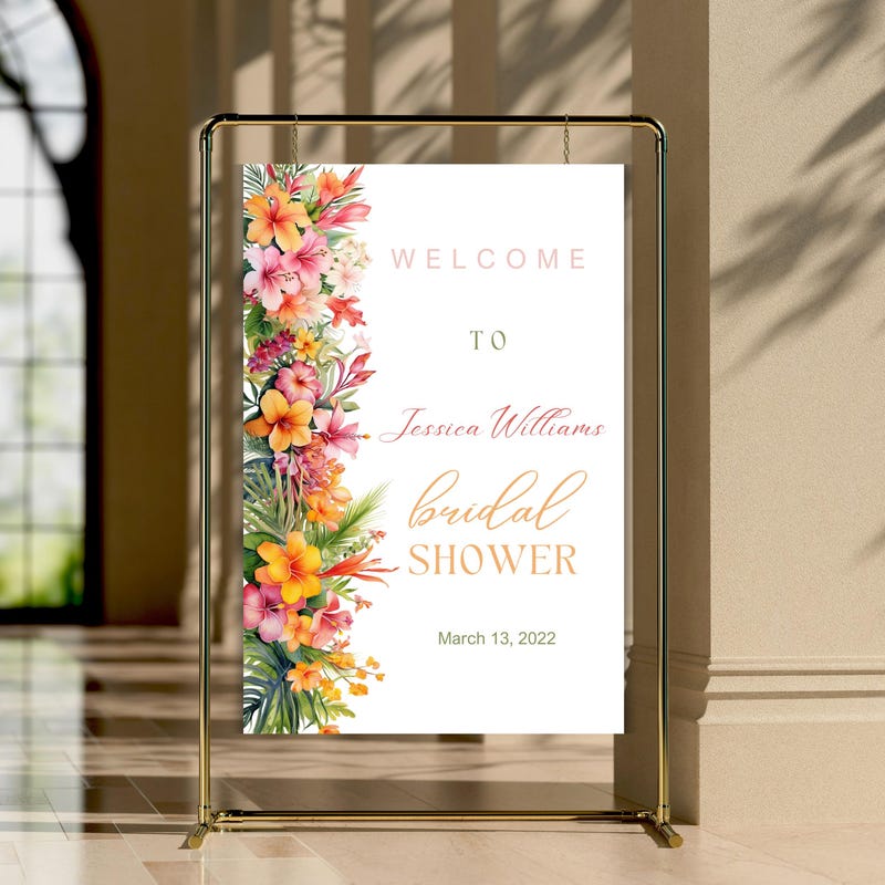 Tropical Wedding Sign - Etsy