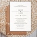 Civil Wedding Invitation Template, Minimalist Modern City Hall Wedding ...