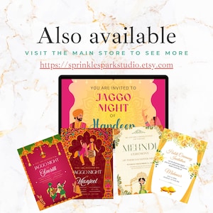 Jaggo Nights Indian Wedding Invitation Template, Punjabi Invitations ...