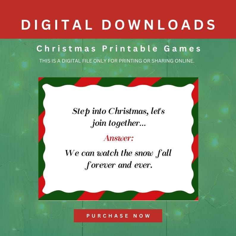 Christmas Finish the Lyrics Game, Christmas Carol Finish the Lyric Game ...
