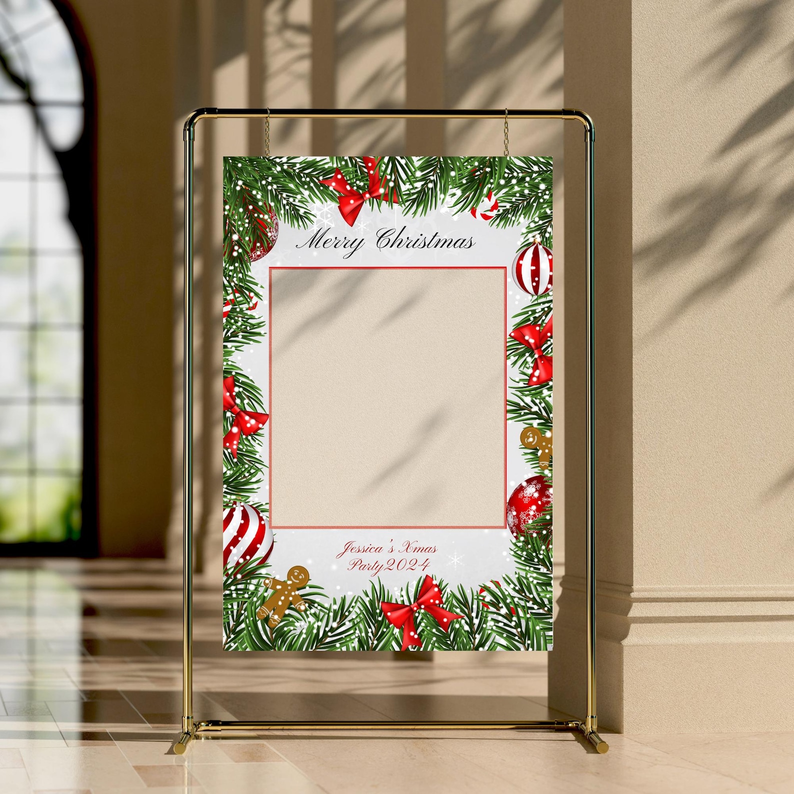 Christmas Photo Booth Template, Custom Family Photo Booth, Christmas ...