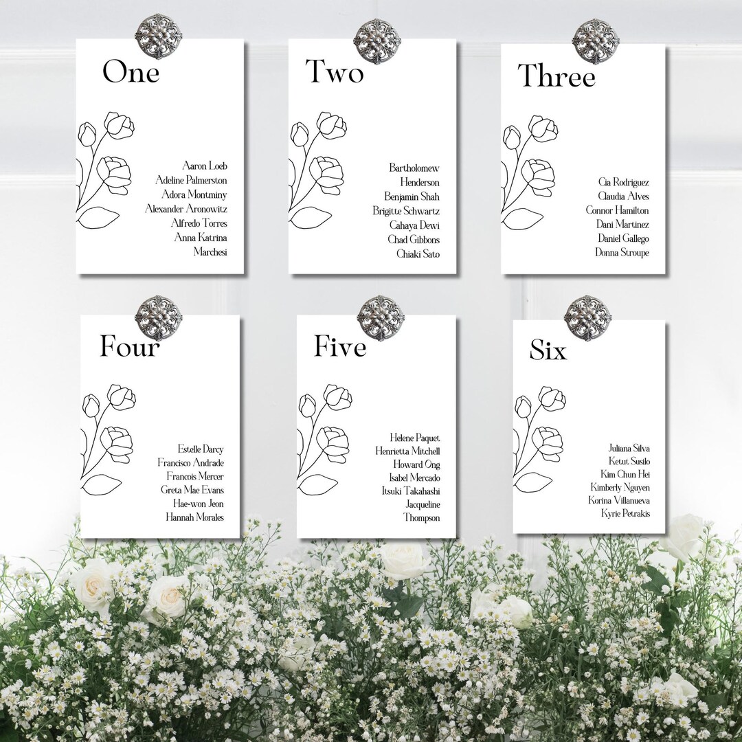 Simple Wedding Seating Sign Template, Modern Minimalist, Our Favorite ...