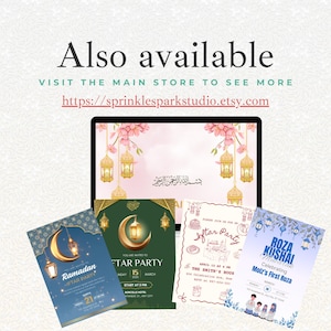 Roza Kushai Celebration Invitation, First Fast Invitation, Roza Khushai ...