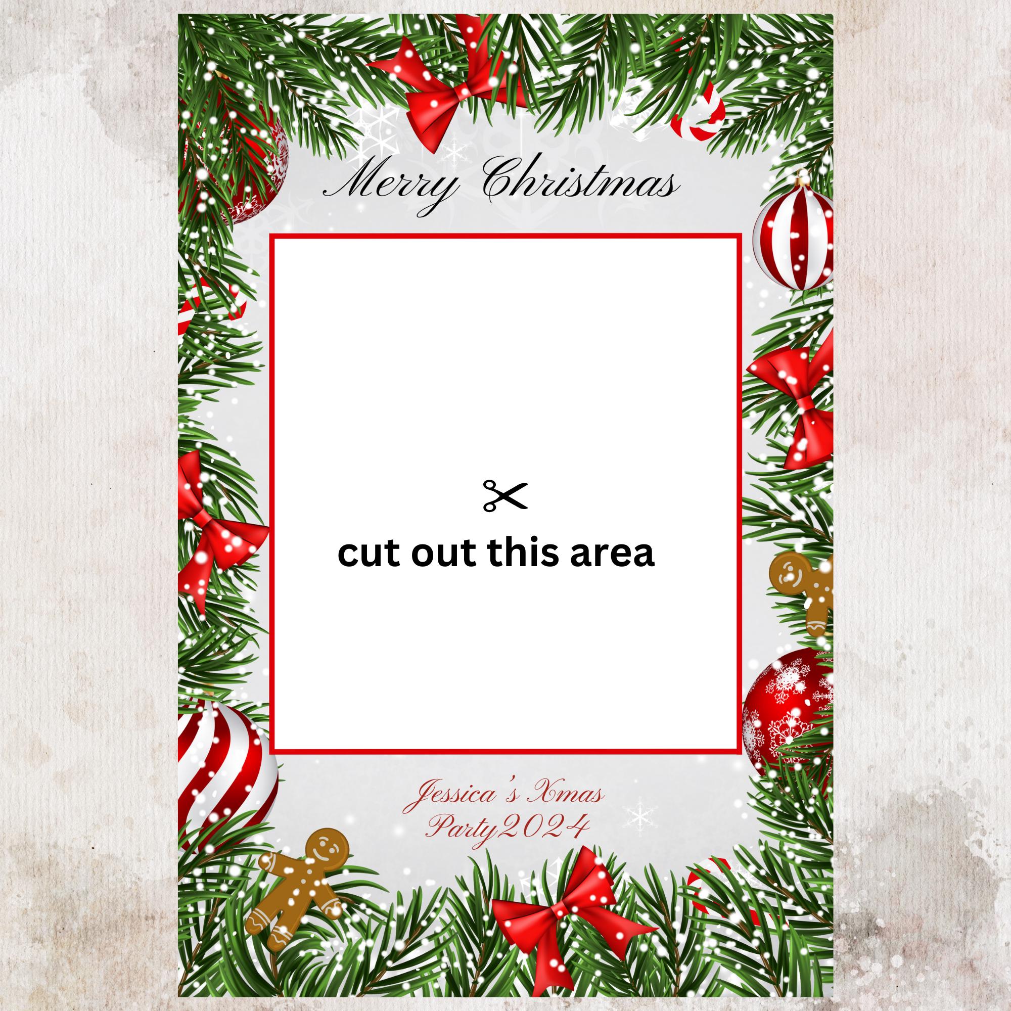 Christmas Photo Booth Template, Custom Family Photo Booth, Christmas ...