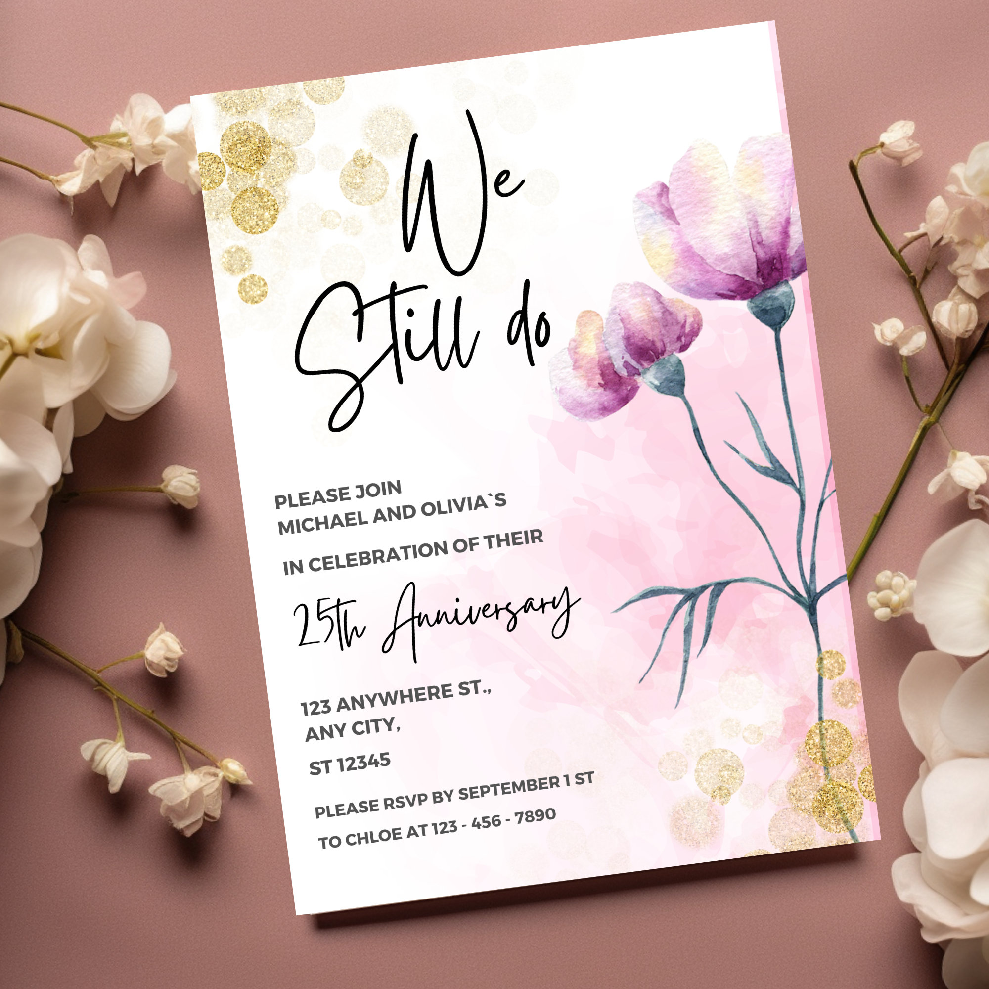Editable Renewal of Vows Invitation Invitation Template Renew Vows ...