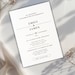 Civil Wedding Invitation Template, Minimalist Modern City Hall Wedding ...