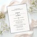 Civil Wedding Invitation Template, Minimalist Modern City Hall Wedding ...