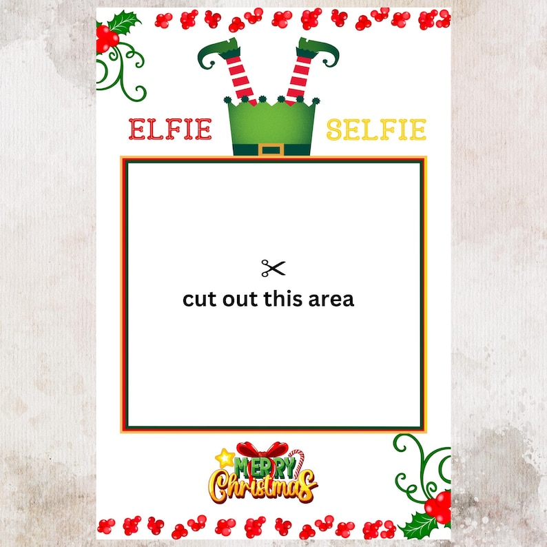 Christmas Photo Booth Template, Custom Family Photo Booth, Christmas ...