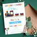 Editable Train Birthday Invitation Template, Toy Train Invitation Two ...