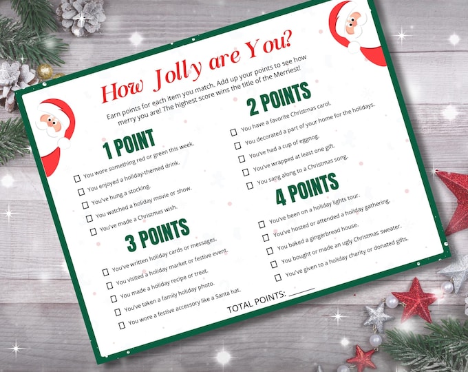 Christmas Game | How Jolly Are You? | Christmas Party Game | Christmas ...